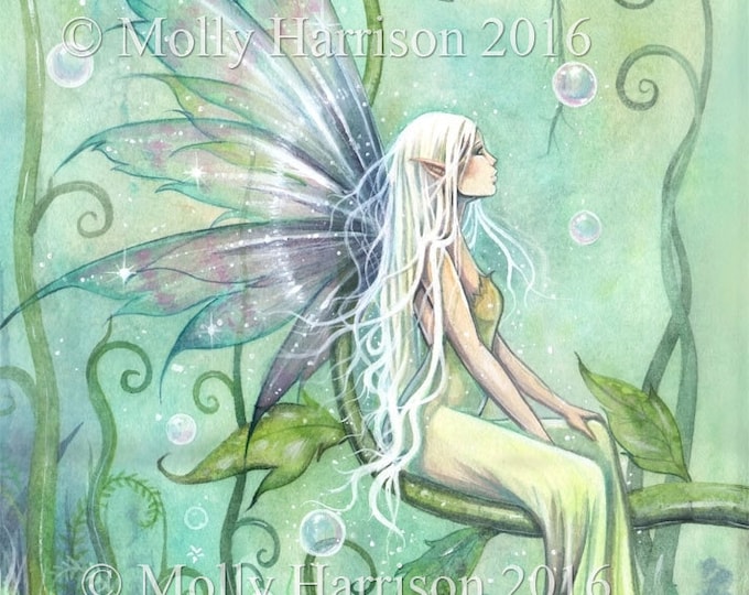 Fairy Art Fairy Print Meditation Archival Giclee Print - Etsy
