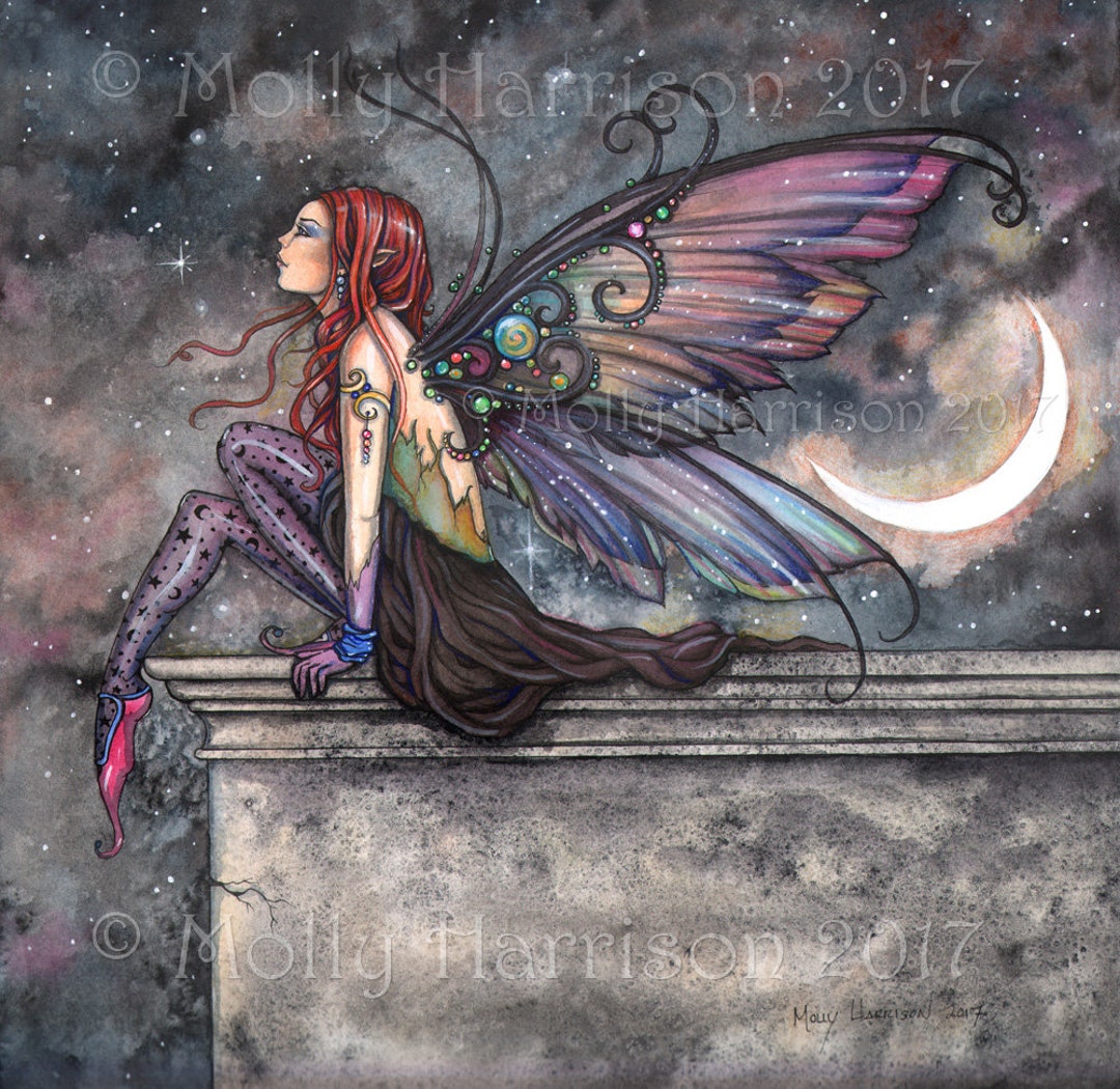 Ready for Flight - Fairy Fantasy Art Illustration - Archival Print by ...