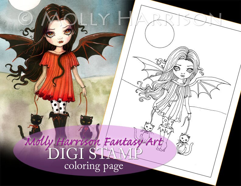 Child of Halloween Digital Stamp Printable Halloween | Etsy