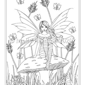 Printable Digital Download - Fairies and More - Both Line-art and ...