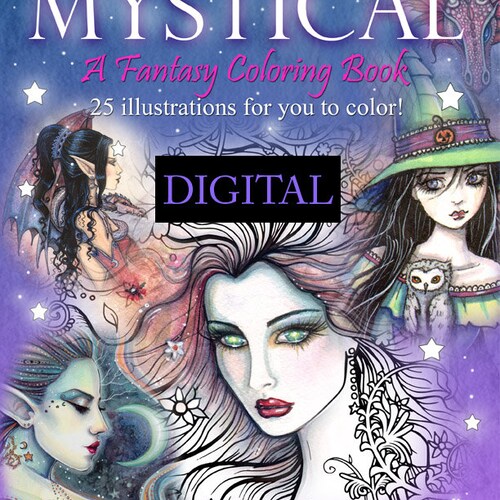 Printable Digital Download Mystical A Coloring Book for - Etsy