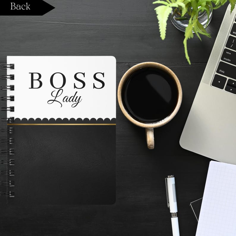 Boss Lady Spiral Notebook: Black and White Office Journal - Etsy