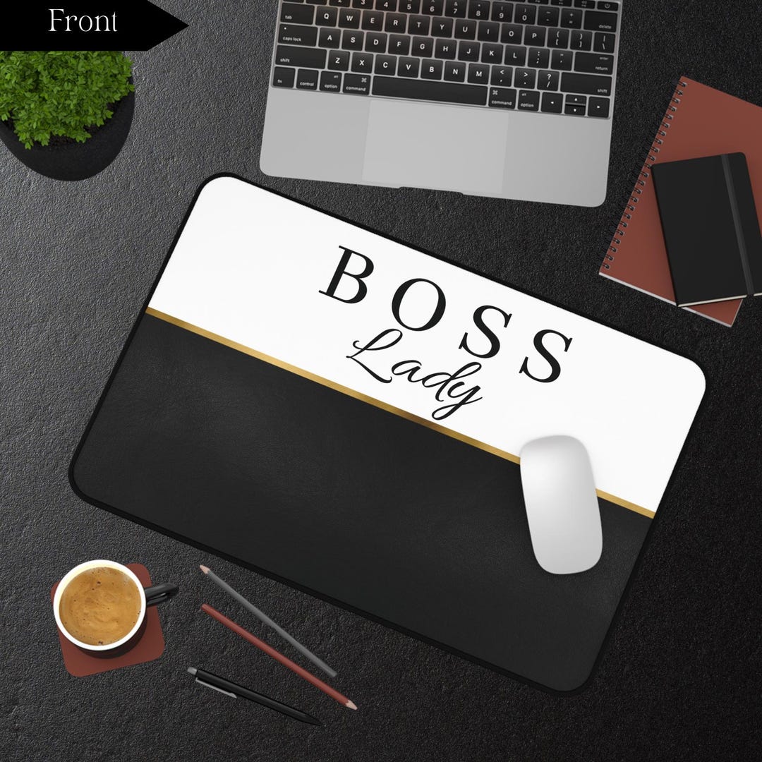 Boss Lady Desk Mat: Chic Office Decor, Workspace Accessory - Etsy