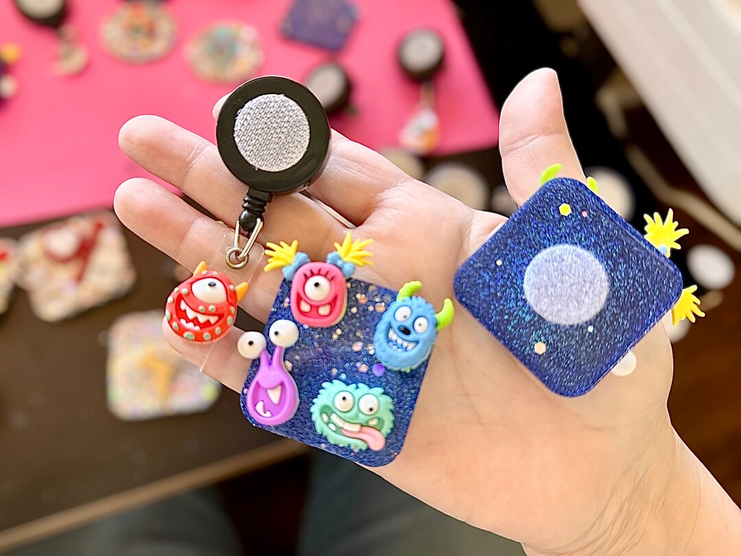 Monsters Badge Reel - Etsy