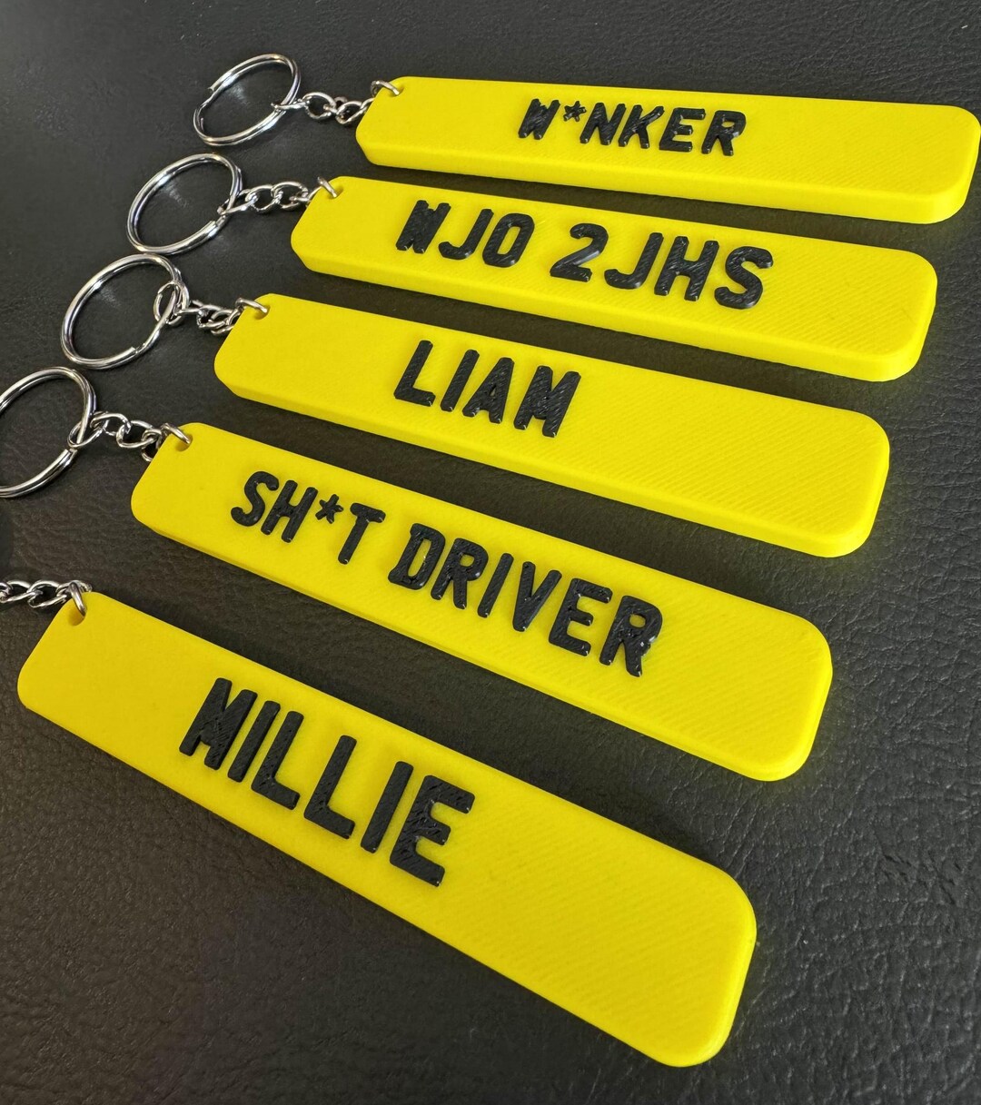Custom 3D Number Plate, License Plate, Keyring, Personalised Name ...