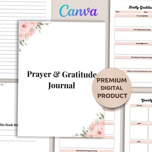 Prayer Journal Bundle Set, Faith Planner, Inspirational Notebook ...