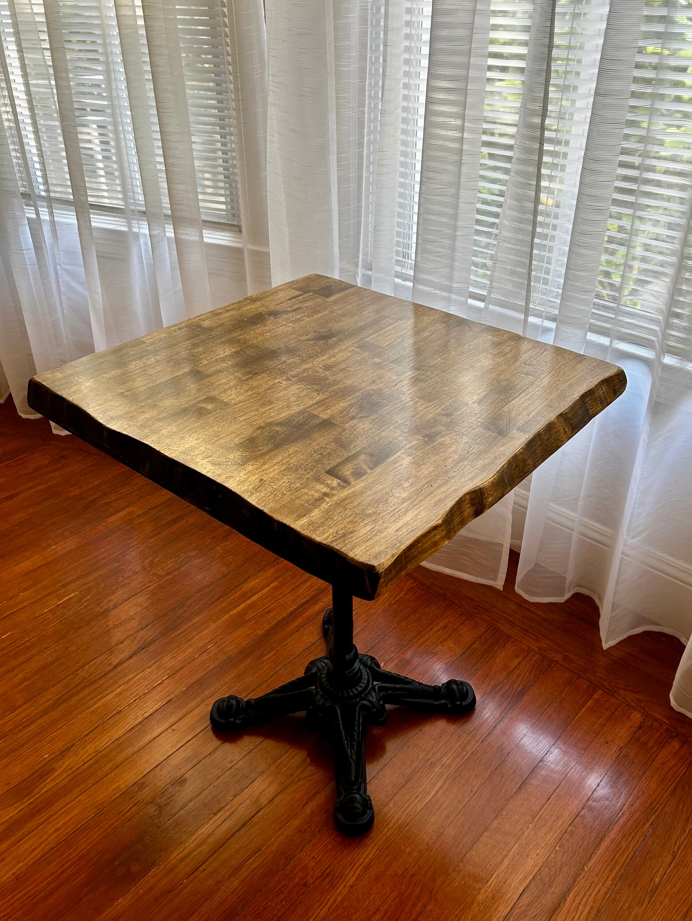 Hevea Wood Butcher Block Slab Style Table Tops for Restaurants, Cafes ...