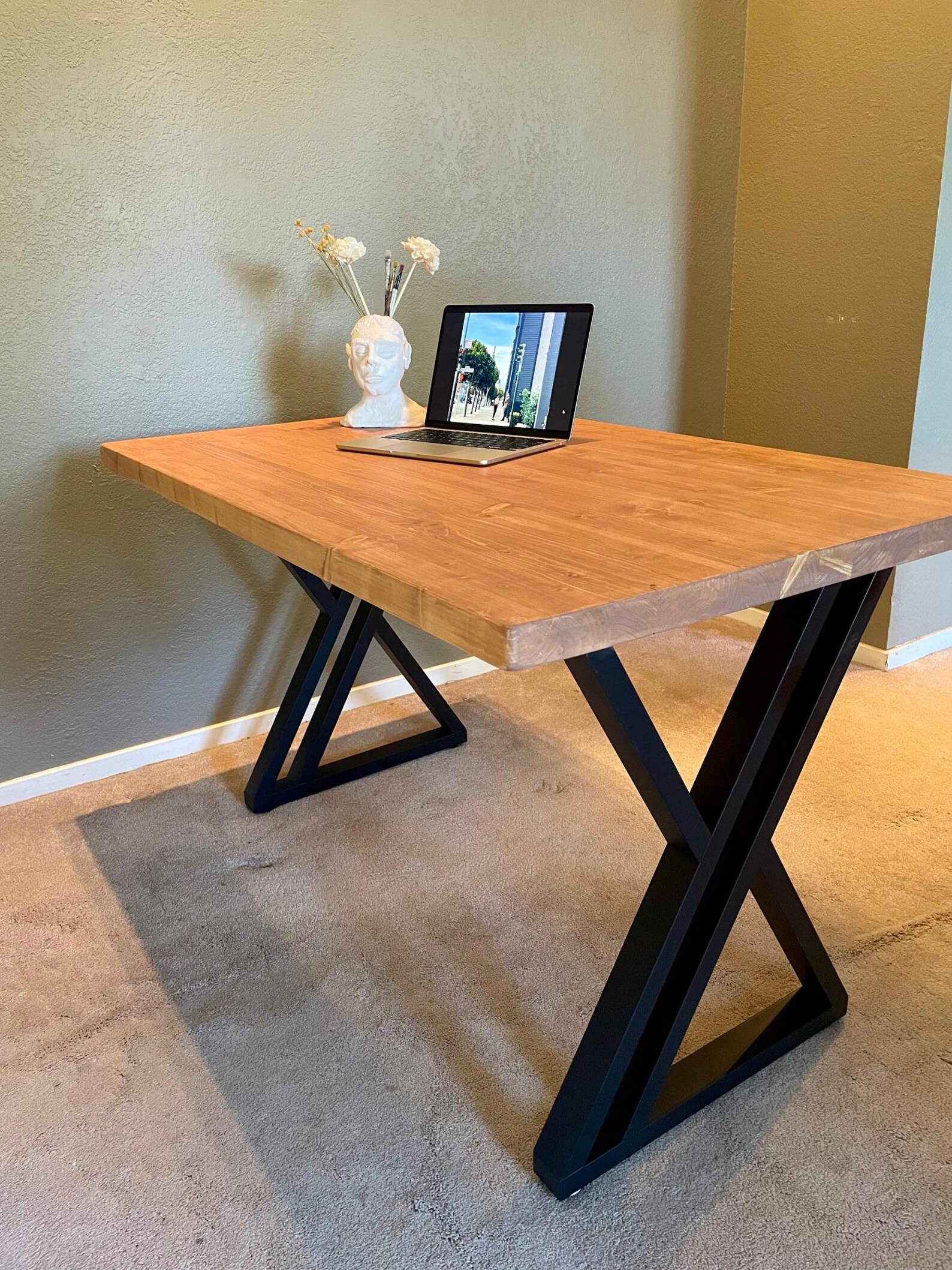 Ella Pine Study Desk - Modern Farmhouse Pine Desk - Etsy