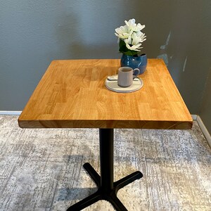 Hevea Wood Butcher Block Table Tops for Restaurants, Cafes, Bars ...