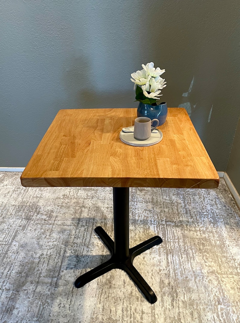 Hevea Wood Butcher Block Table Tops for Restaurants, Cafes, Bars ...