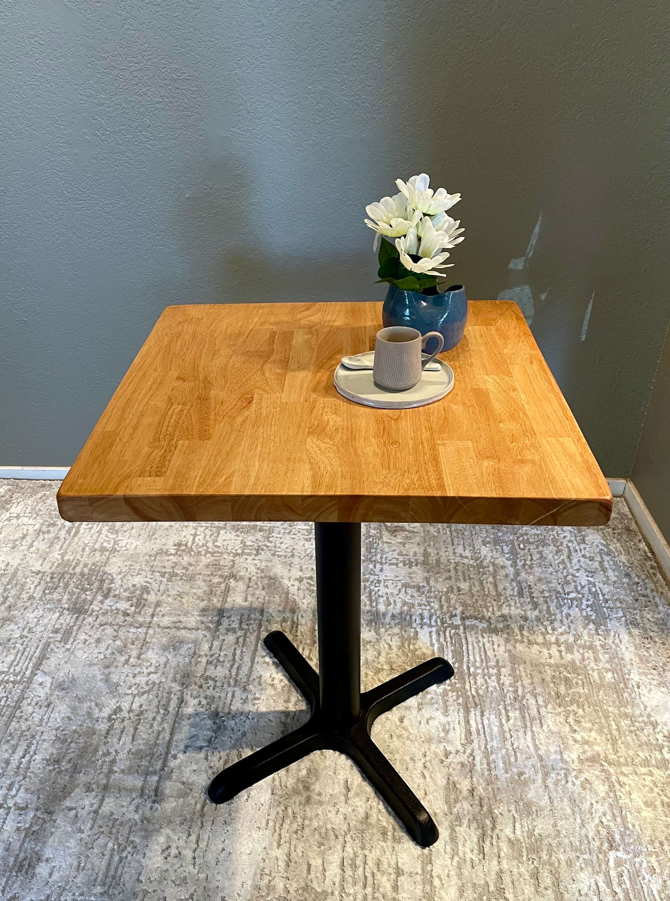 Hevea Wood Butcher Block Table Tops for Restaurants, Cafes, Bars ...