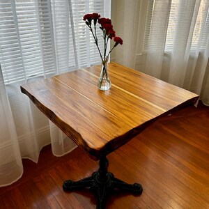 Teak Wood Slab Style Table Tops for Restaurants, Cafes, Bars, Bistros ...
