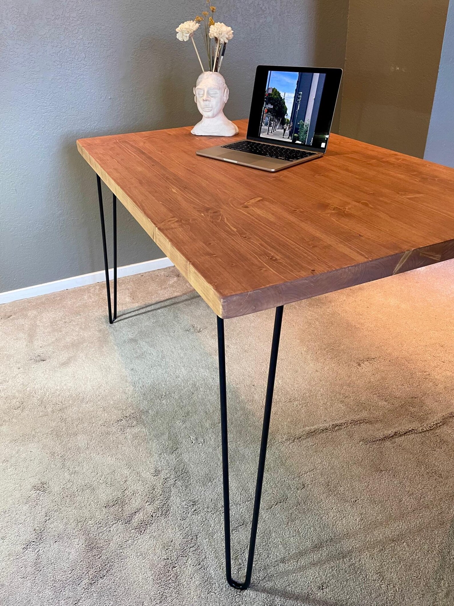 Ella Pine Study Desk - Modern Farmhouse Pine Desk - Etsy