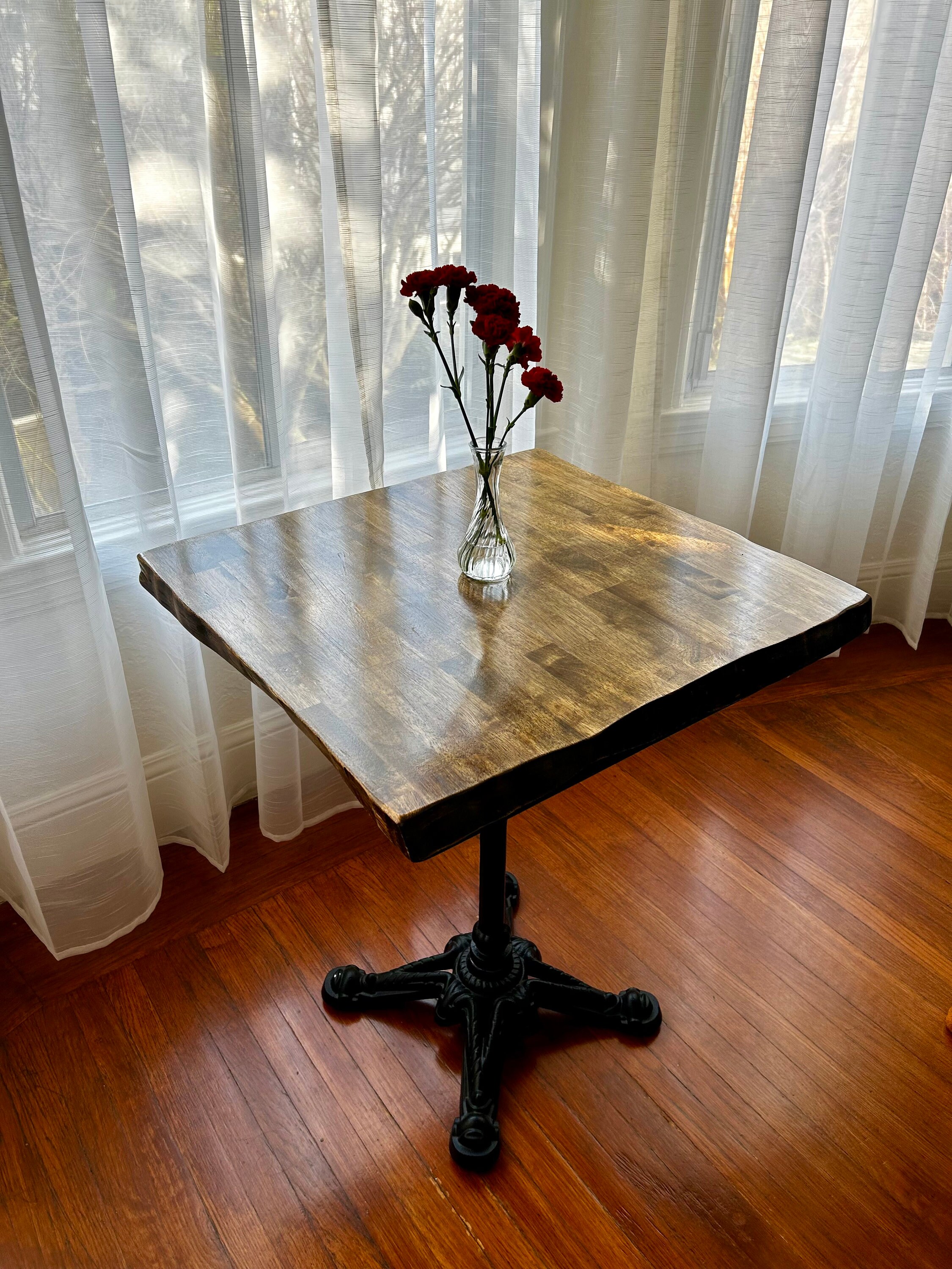 Hevea Wood Butcher Block Slab Style Table Tops for Restaurants, Cafes ...