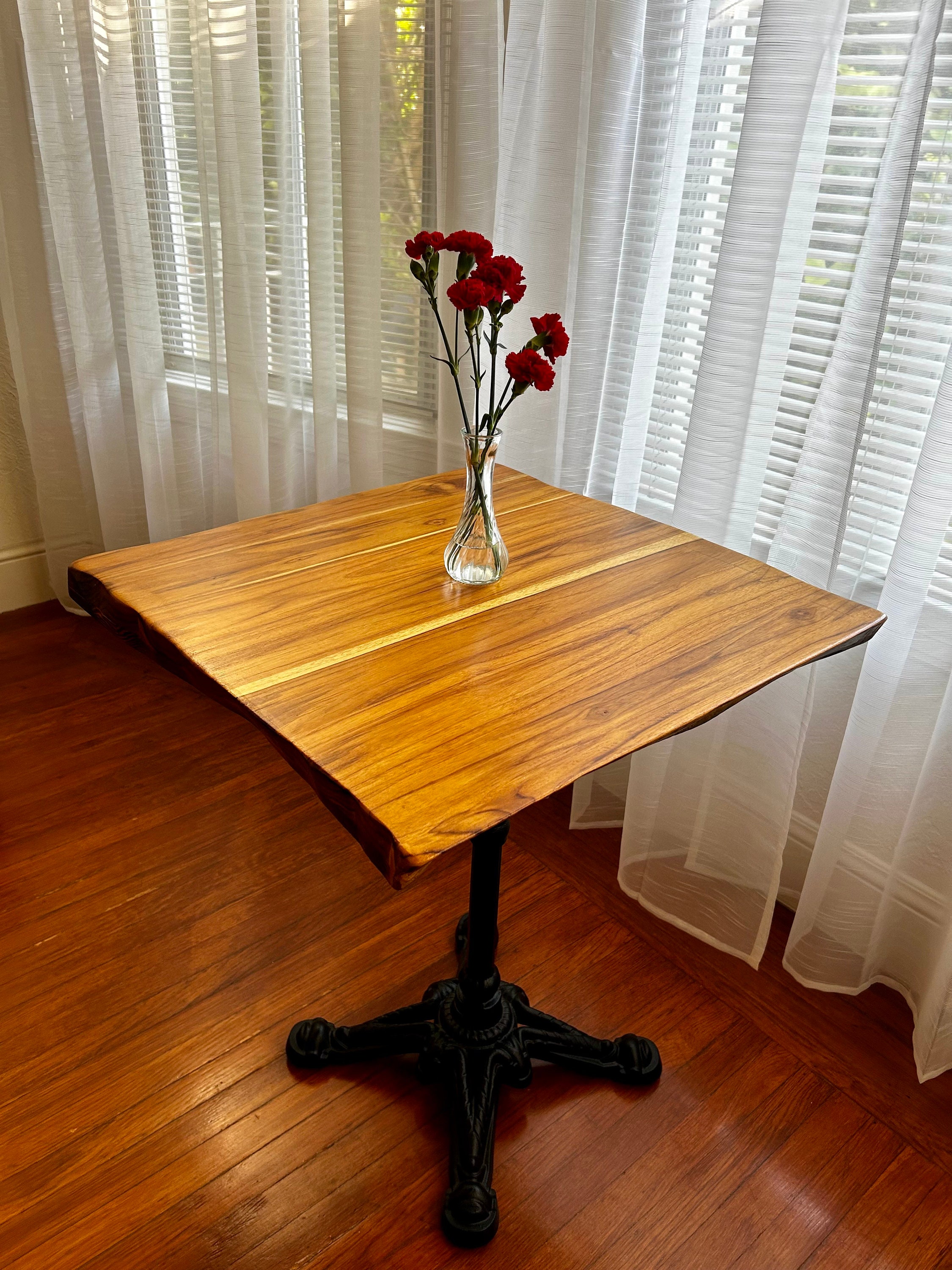Teak Wood Slab Style Table Tops for Restaurants, Cafes, Bars, Bistros ...