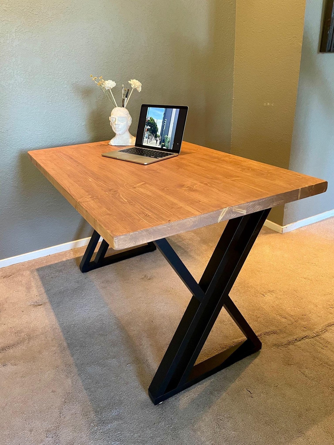 Ella Pine Study Desk - Modern Farmhouse Pine Desk - Etsy