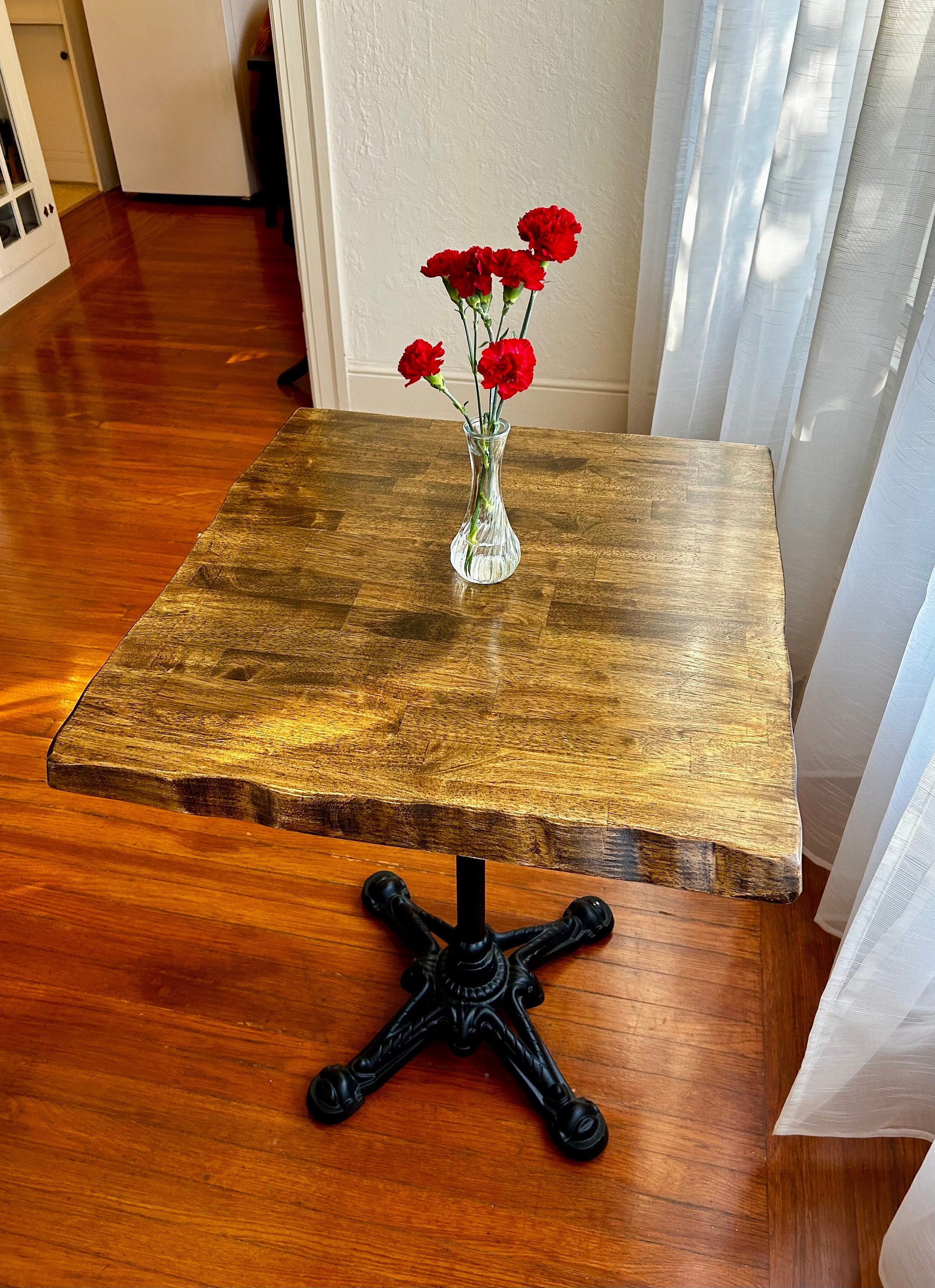 Hevea Wood Butcher Block Slab Style Table Tops for Restaurants, Cafes ...