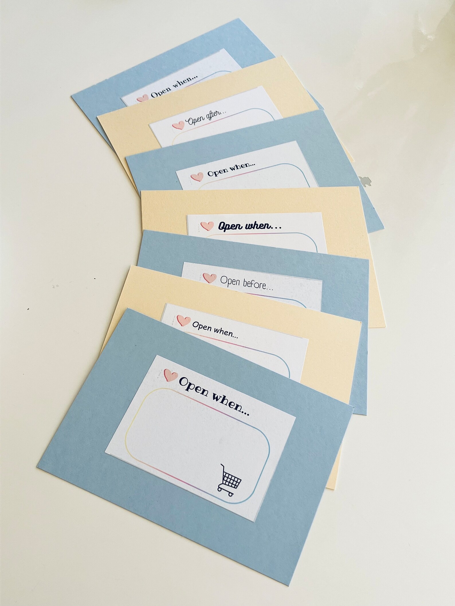 Open When | Printable Template | for College Students, Long Distance ...