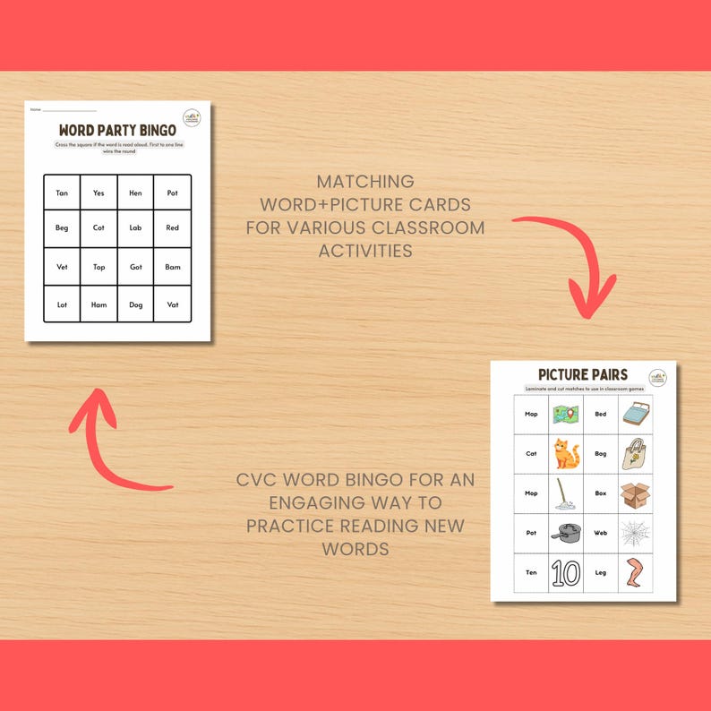 CVC Words Worksheet Printables | Tracing, Printing, Spelling, Reading ...