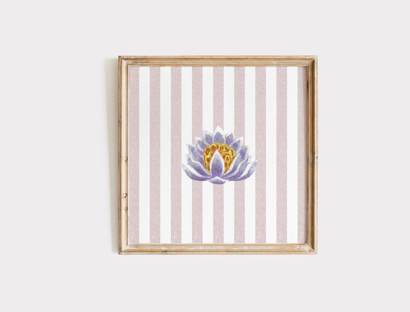 Set of 4 Pastel Pink and Blue Boho Wall Art, Contemporary Indian ...