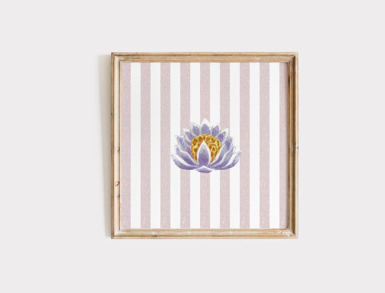 Set of 4 Pastel Pink and Blue Boho Wall Art, Contemporary Indian ...