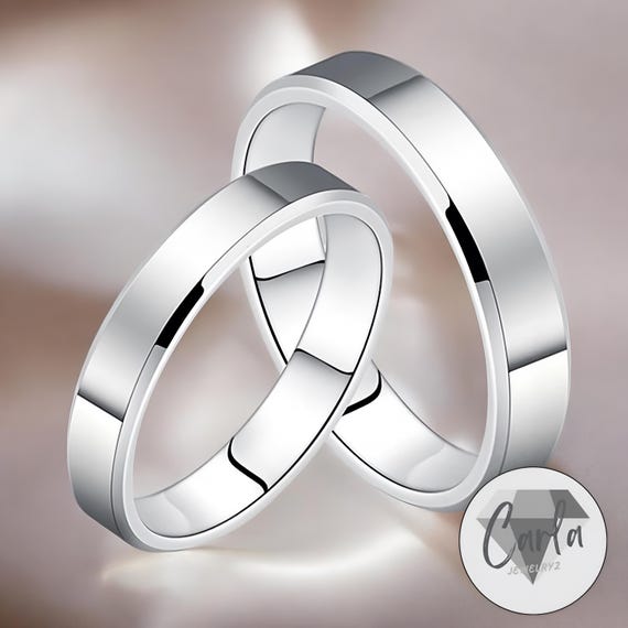 Silver couple rings cost store