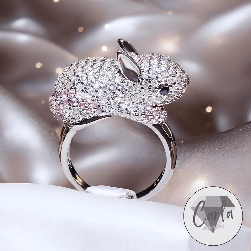 Rabbit Ring - Etsy