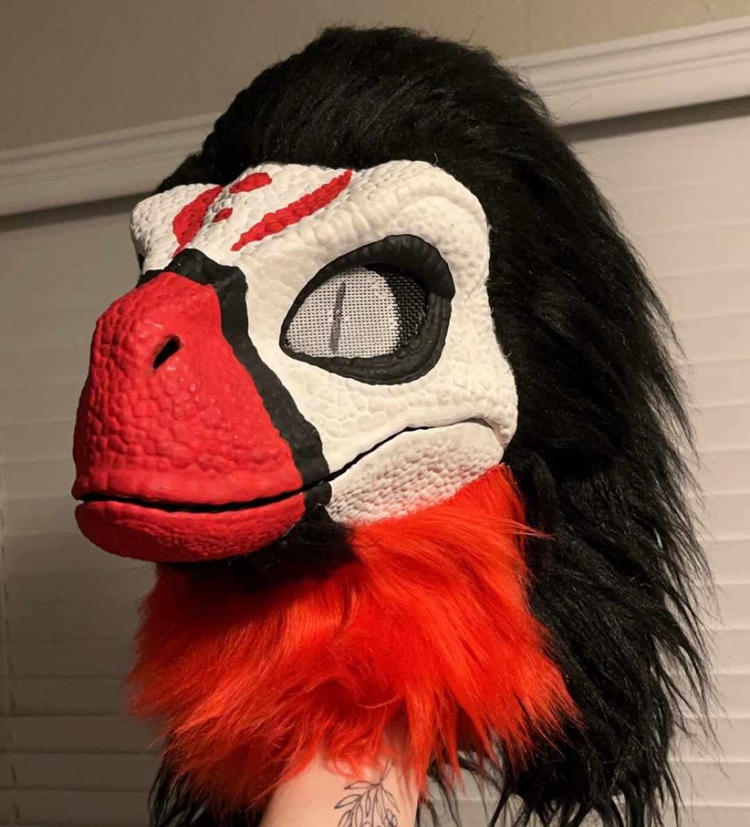 Raptor Mask Fursuit Head - Etsy