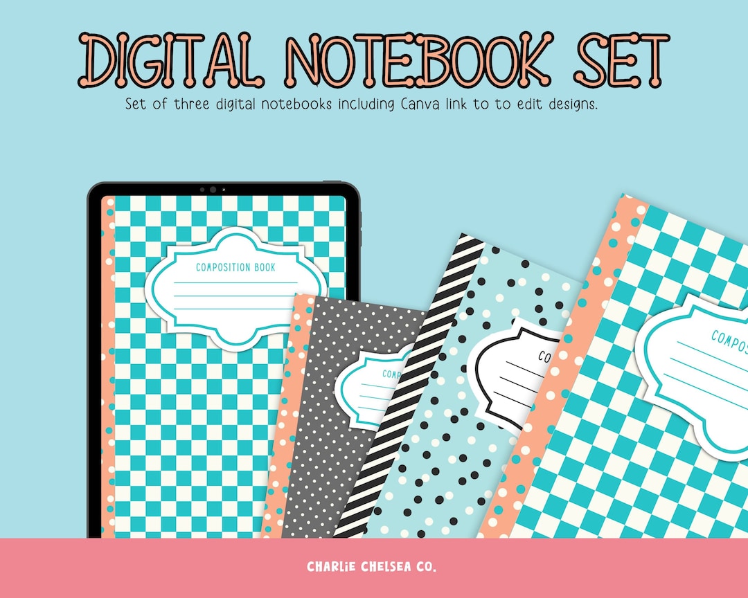 Digital Notebook Set Perfect for Notes, Planning, and Writing - Etsy