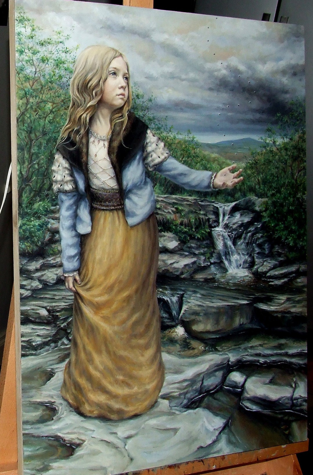 The Rainmaker Original Oil Painting Tanya Bond Portrait Traditional Art ...