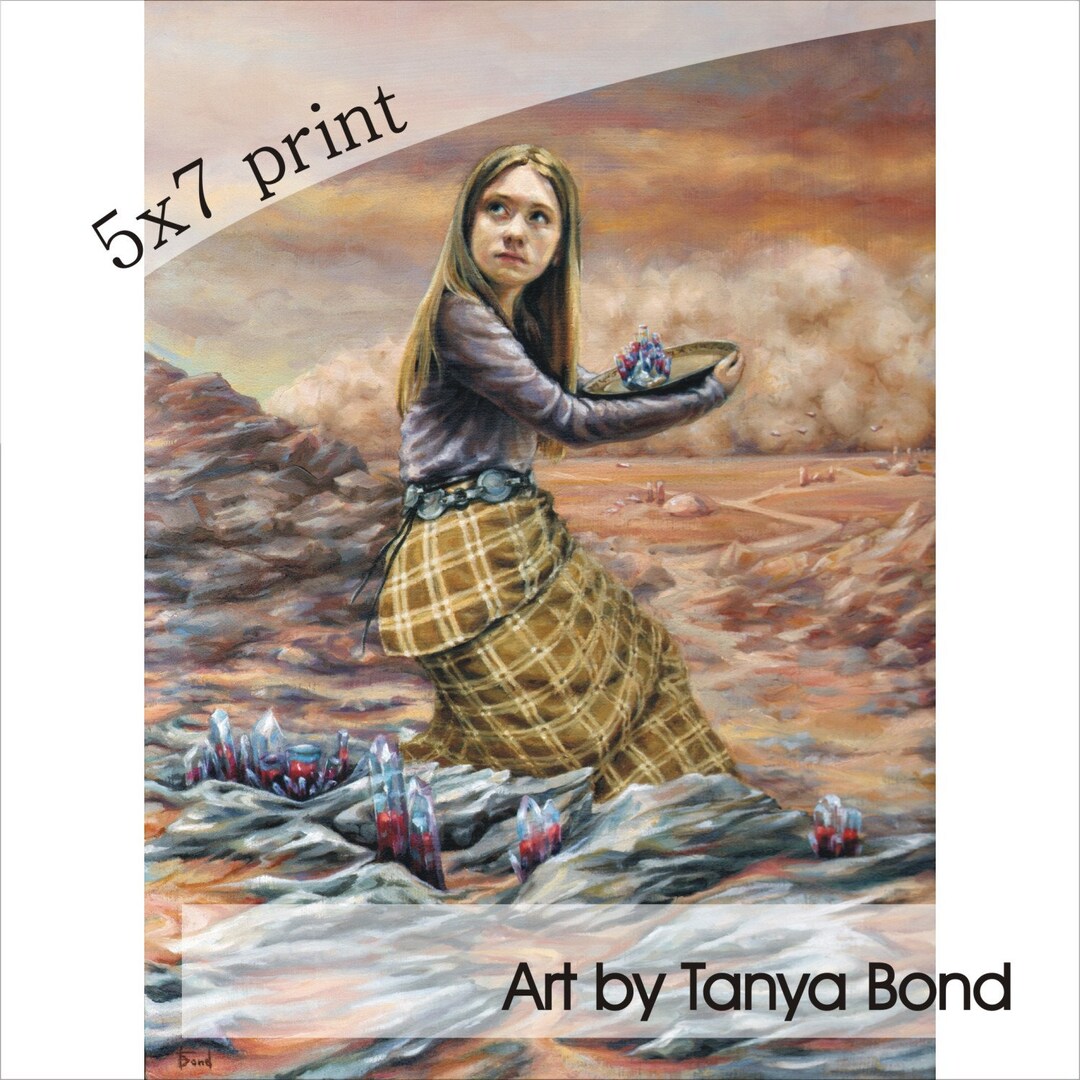Woman on Mars 5x7 Print of an Original Illustration by Tanya Bond ...