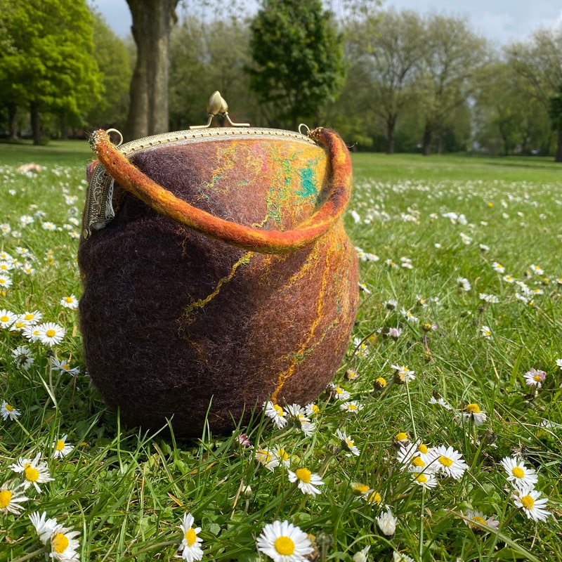 Wet Felted Purse - Etsy