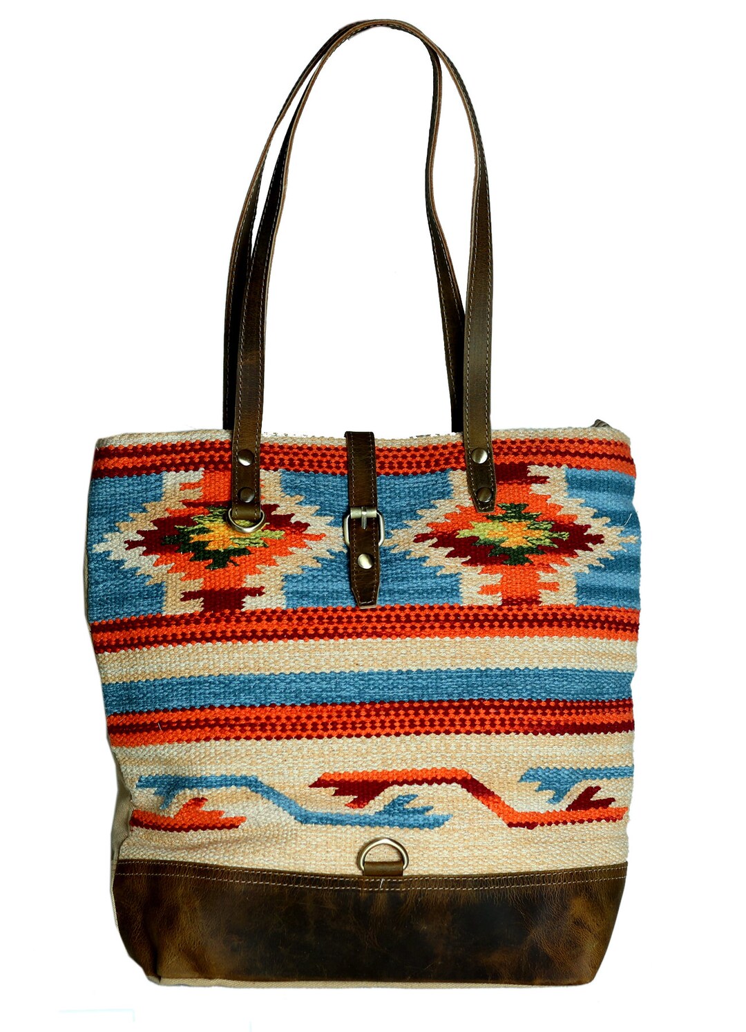 Genuine Leather Women's Shoulder Bag Saddle Rug Pattern 4 Designs ...