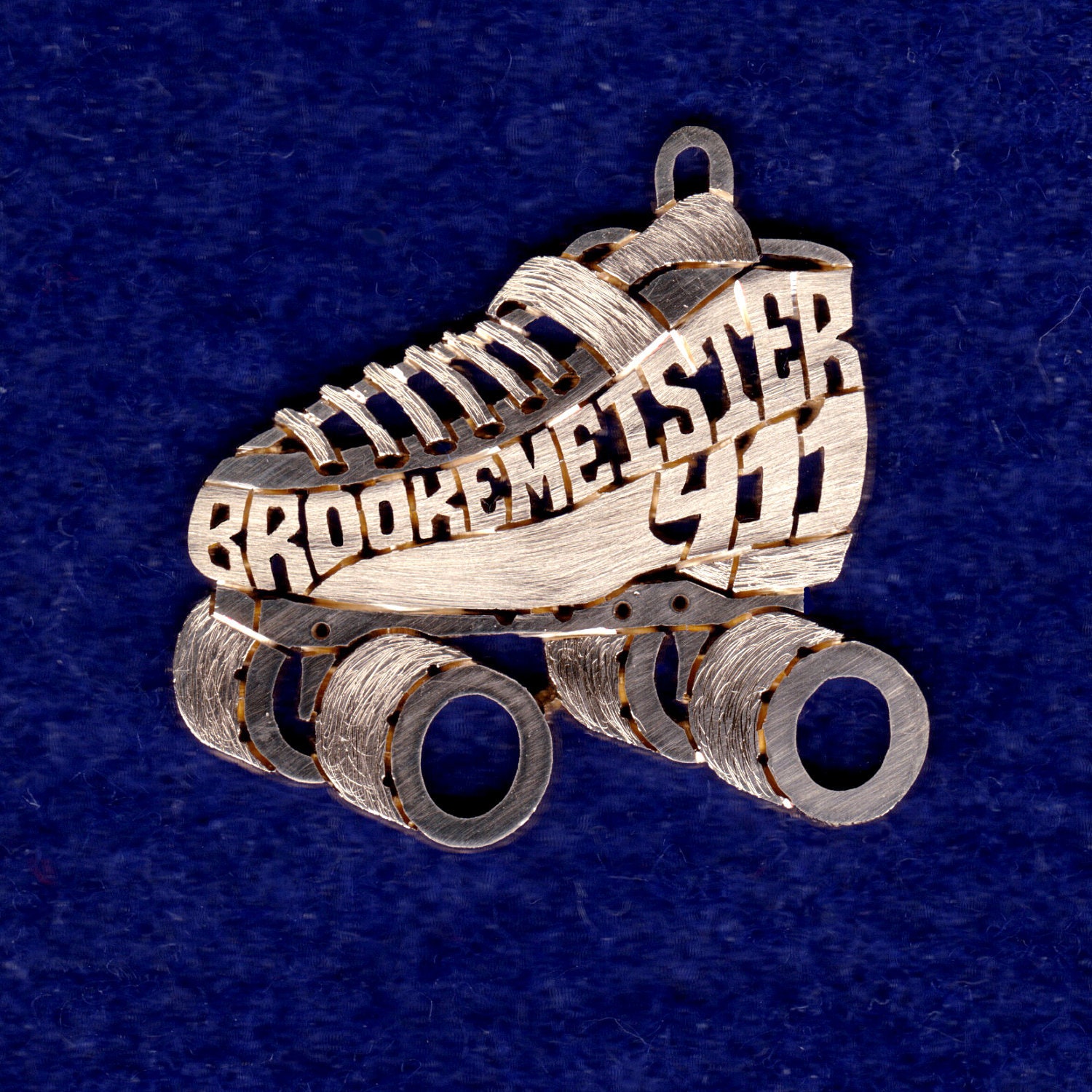 Roller Skate Name Necklace Personalized Jewelry Solid Sterling Silver ...