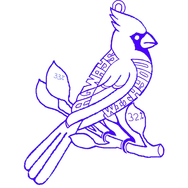 Cardinal Bird Necklace Pendant Silver 925 Personalized Name Initials ...