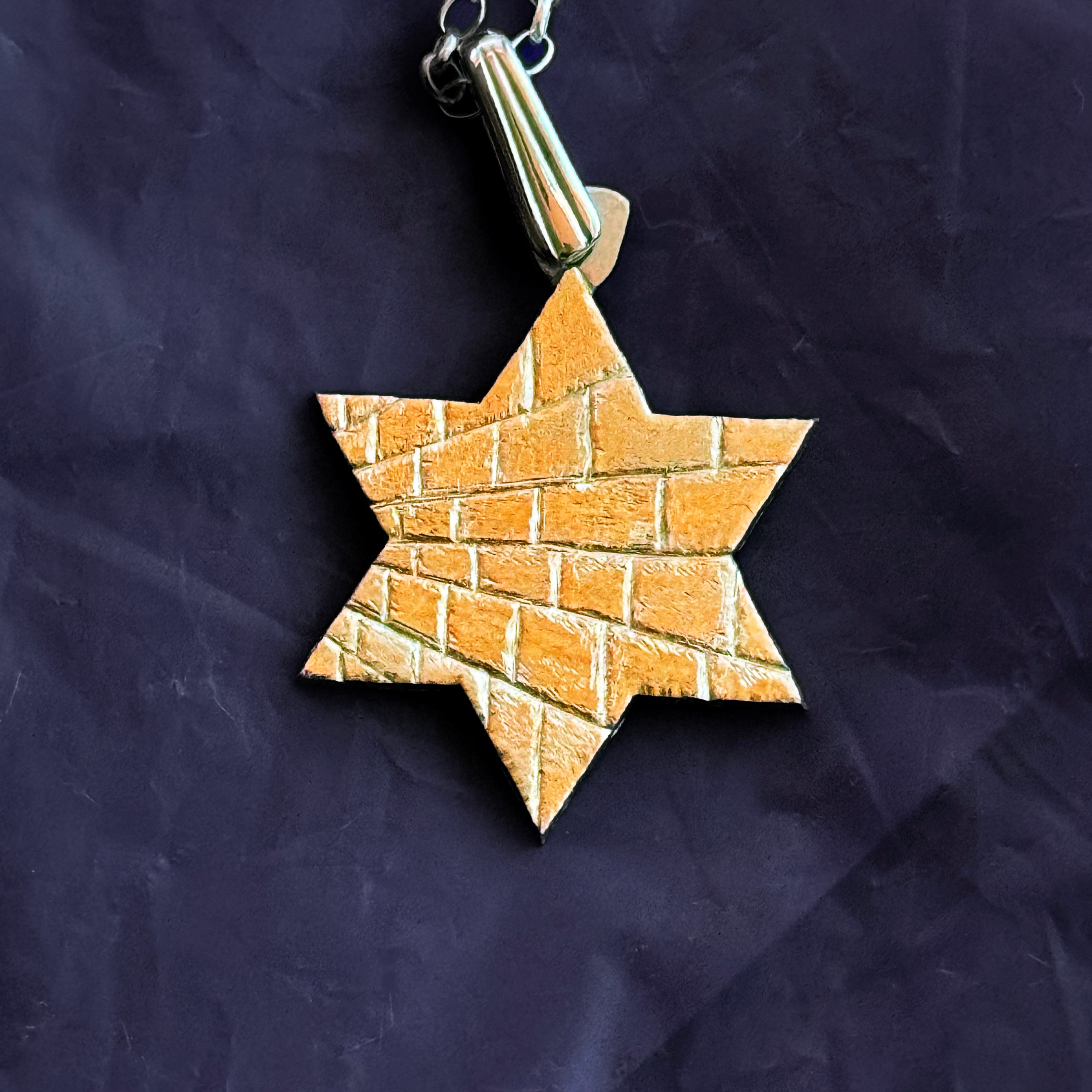 Magen David Jewish Star Israel Necklace Judaica Solid Sterling Silver ...