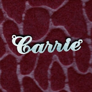 Personalized Script Carrie Name English Necklace Nameplate Jewelry ...