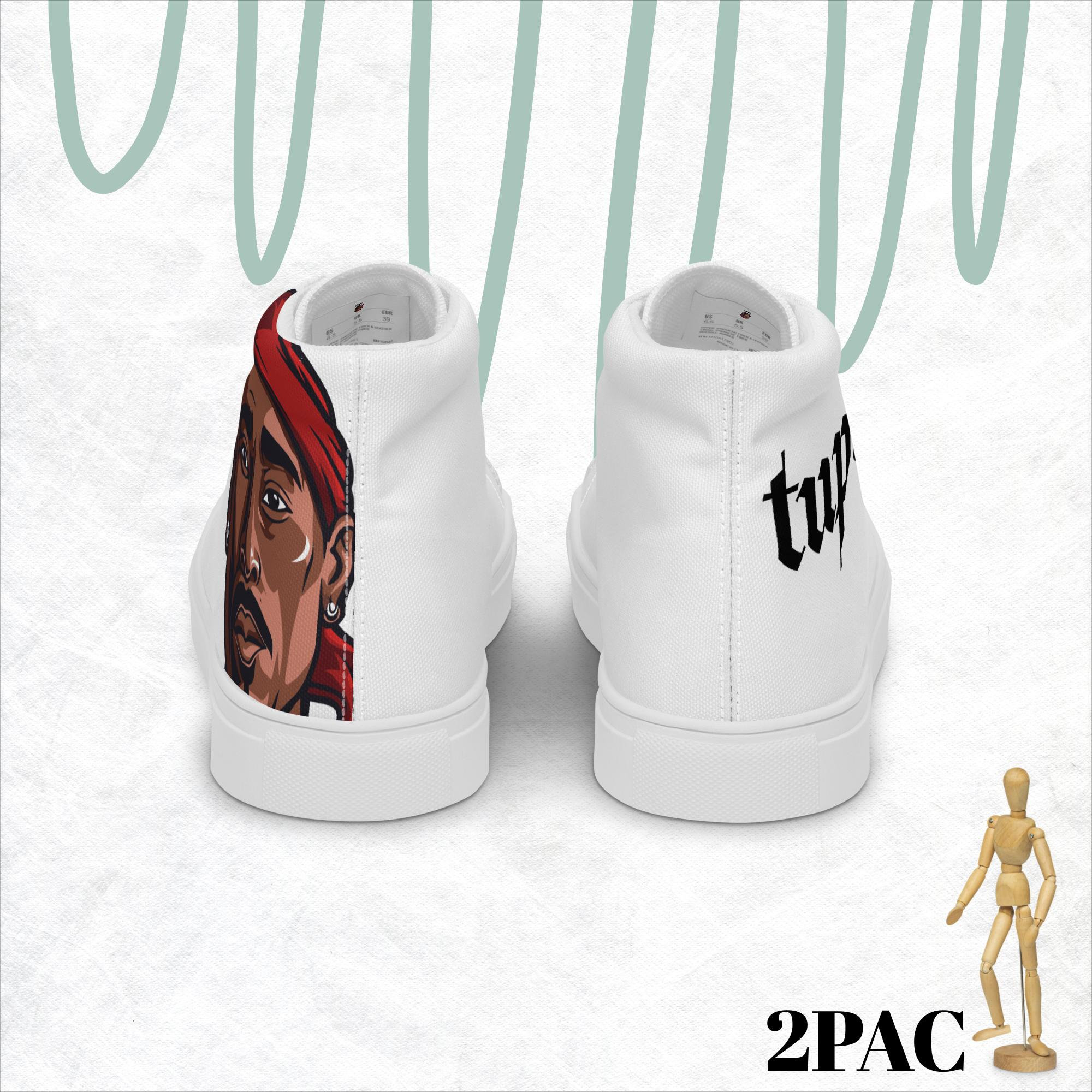 Mens 2PAC High-shoes Canvas - Etsy Israel