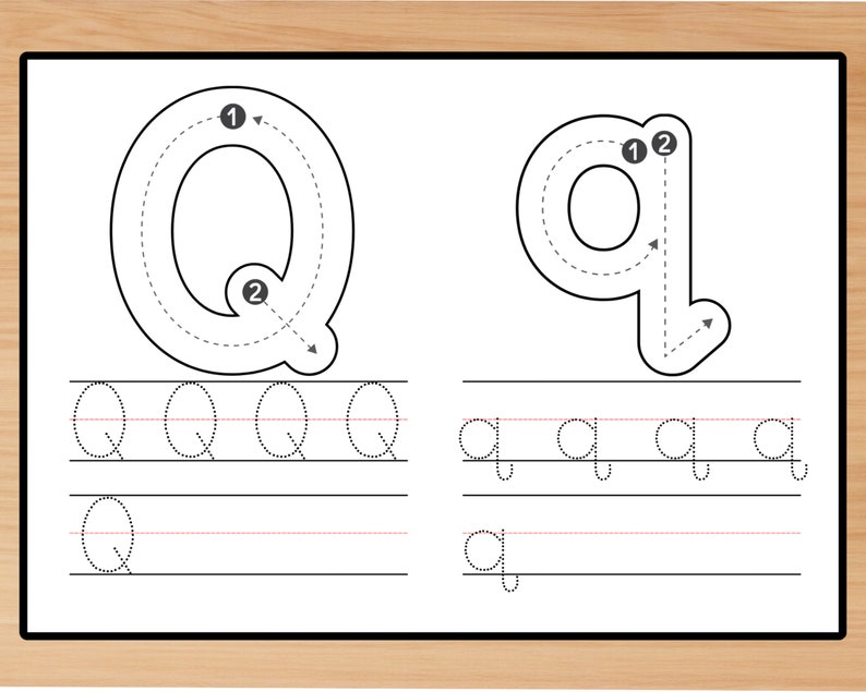 Traceable Alphabet Letters, Printable Letter Tracing Worksheets ...