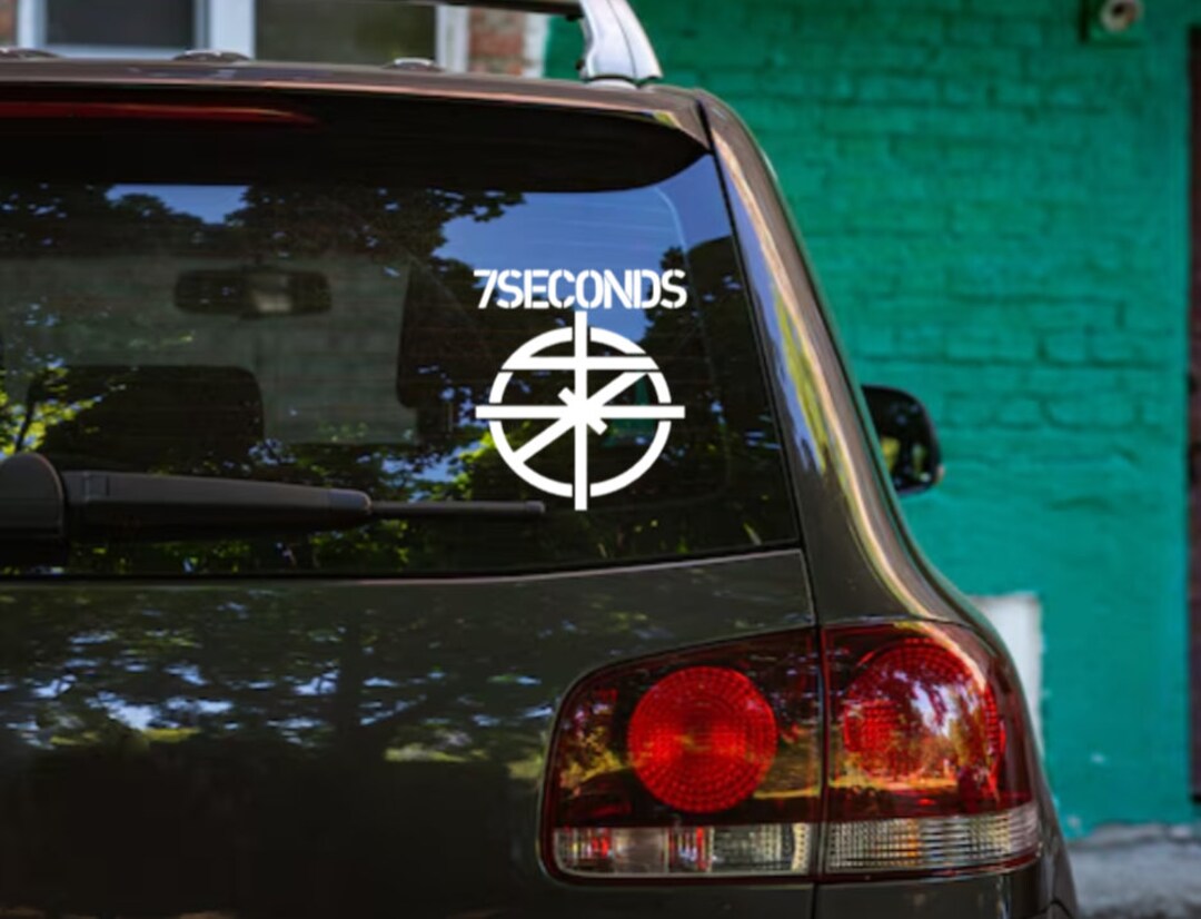 7 Seconds Vinyl Decal Sticker Transparent Car Bumper Sticker - Etsy