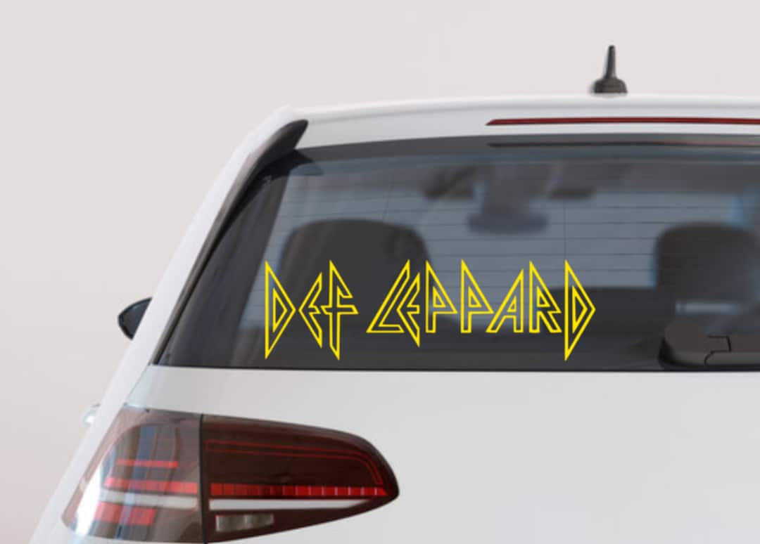 Def Leppard Vinyl Decal Sticker Transparent Car Bumper Sticker - Etsy