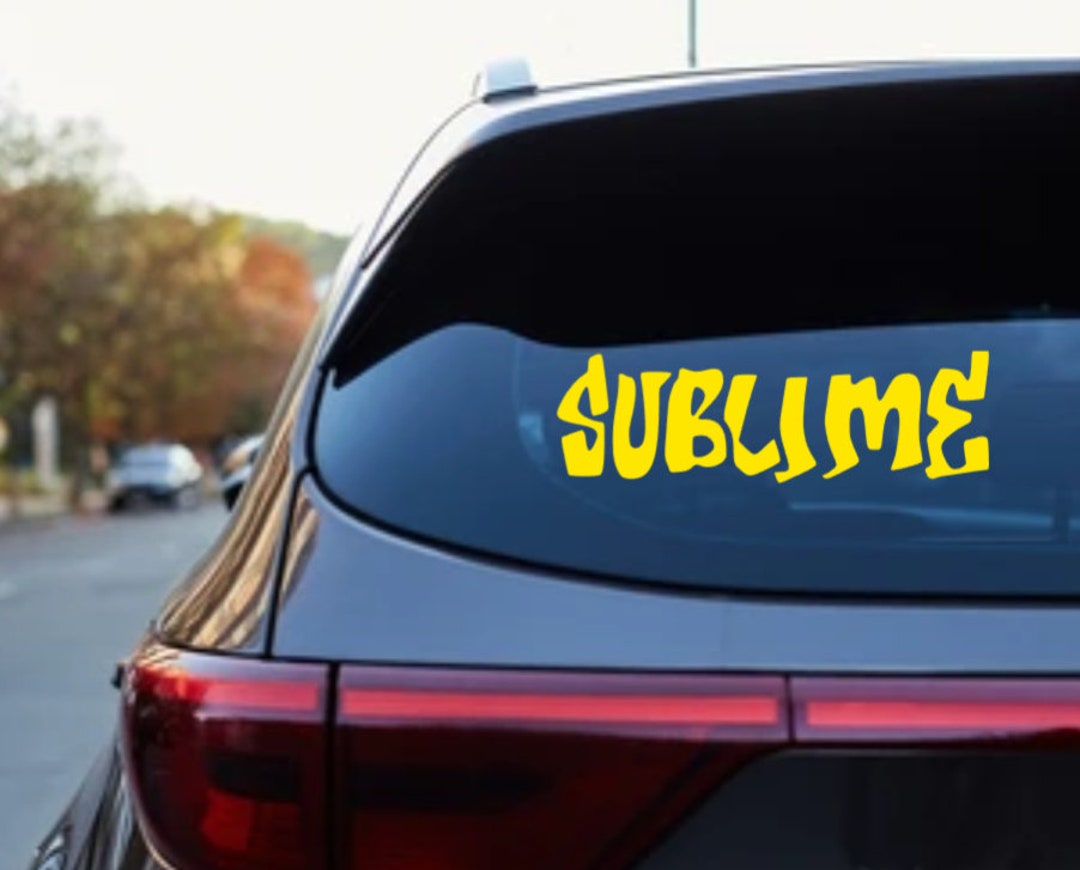 Sublime Logo Vinyl Decal Sticker Transparent Car Bumper Sticker - Etsy