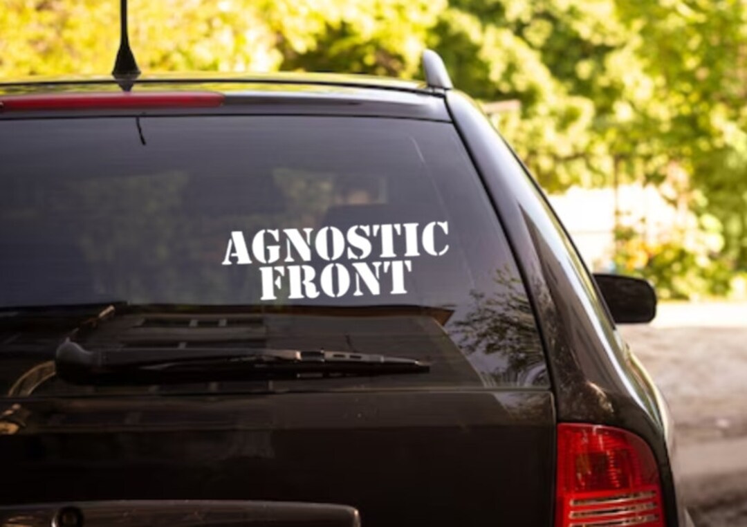 Agnostic Front Vinyl Decal Sticker Transparent Car Bumper Sticker - Etsy