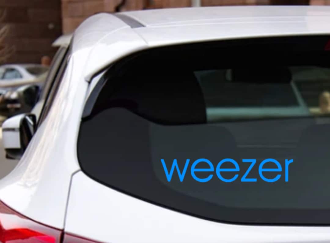 Weezer Logo Vinyl Decal Sticker Transparent Car Bumper Sticker - Etsy