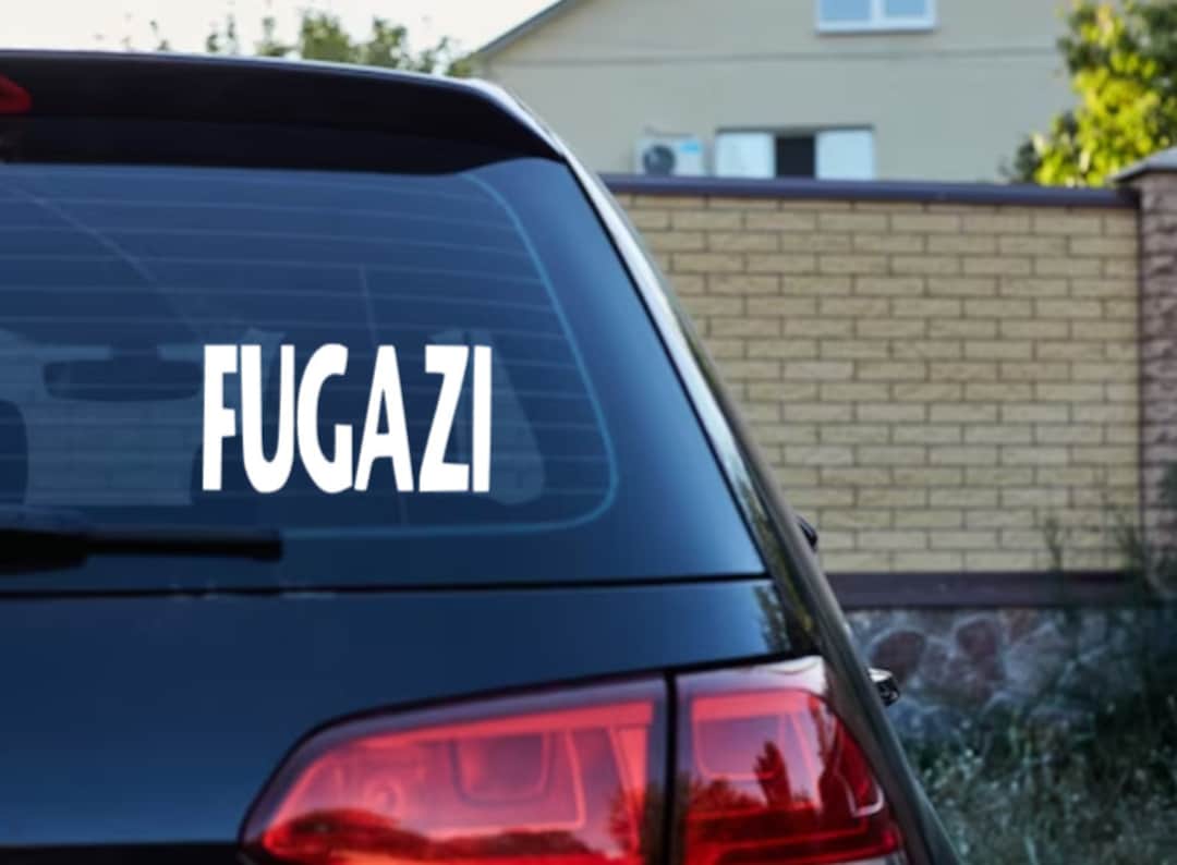 Fugazi Vinyl Decal Sticker Transparent Car Bumper Sticker - Etsy