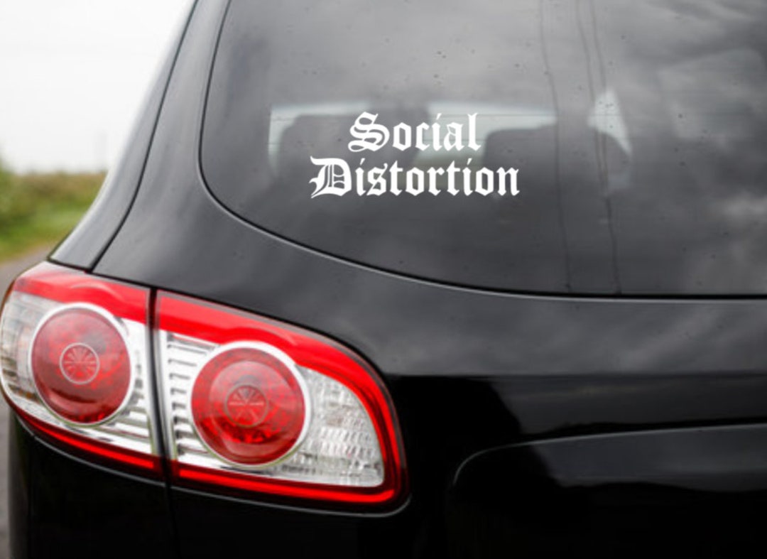 Social Distortion Logo Vinyl Decal Sticker Transparent Car Bumper ...