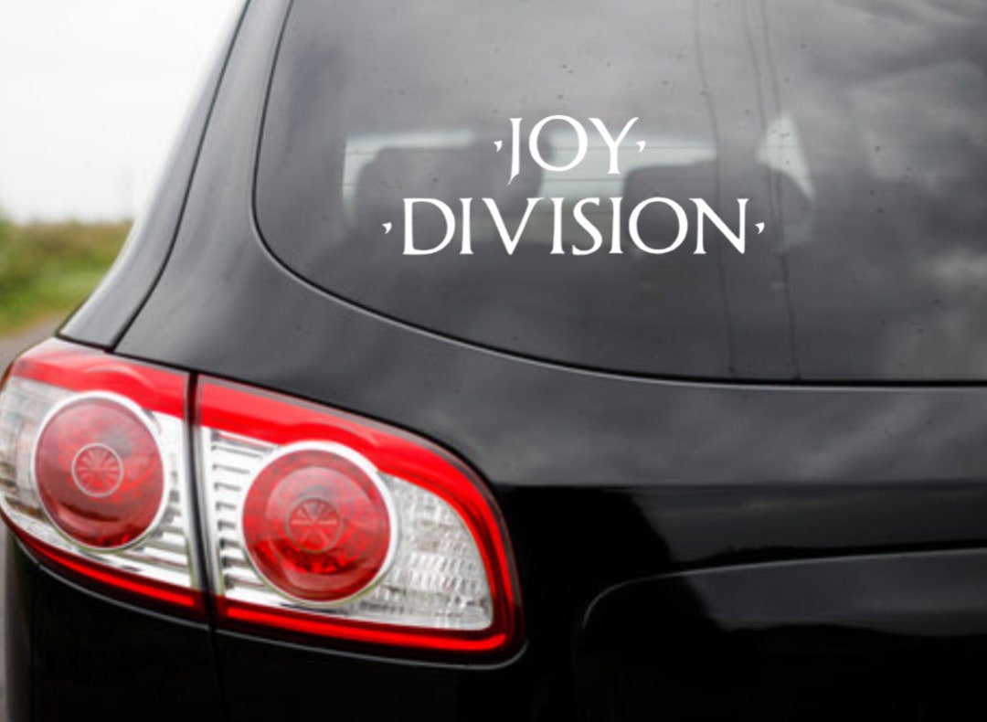 Joy Division Vinyl Decal Sticker Transparent Car Bumper Sticker - Etsy