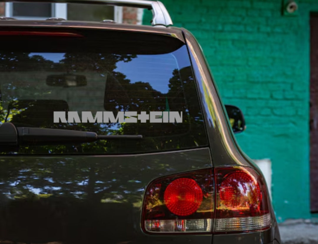 Rammstein Vinyl Decal Sticker Transparent Car Bumper Sticker - Etsy