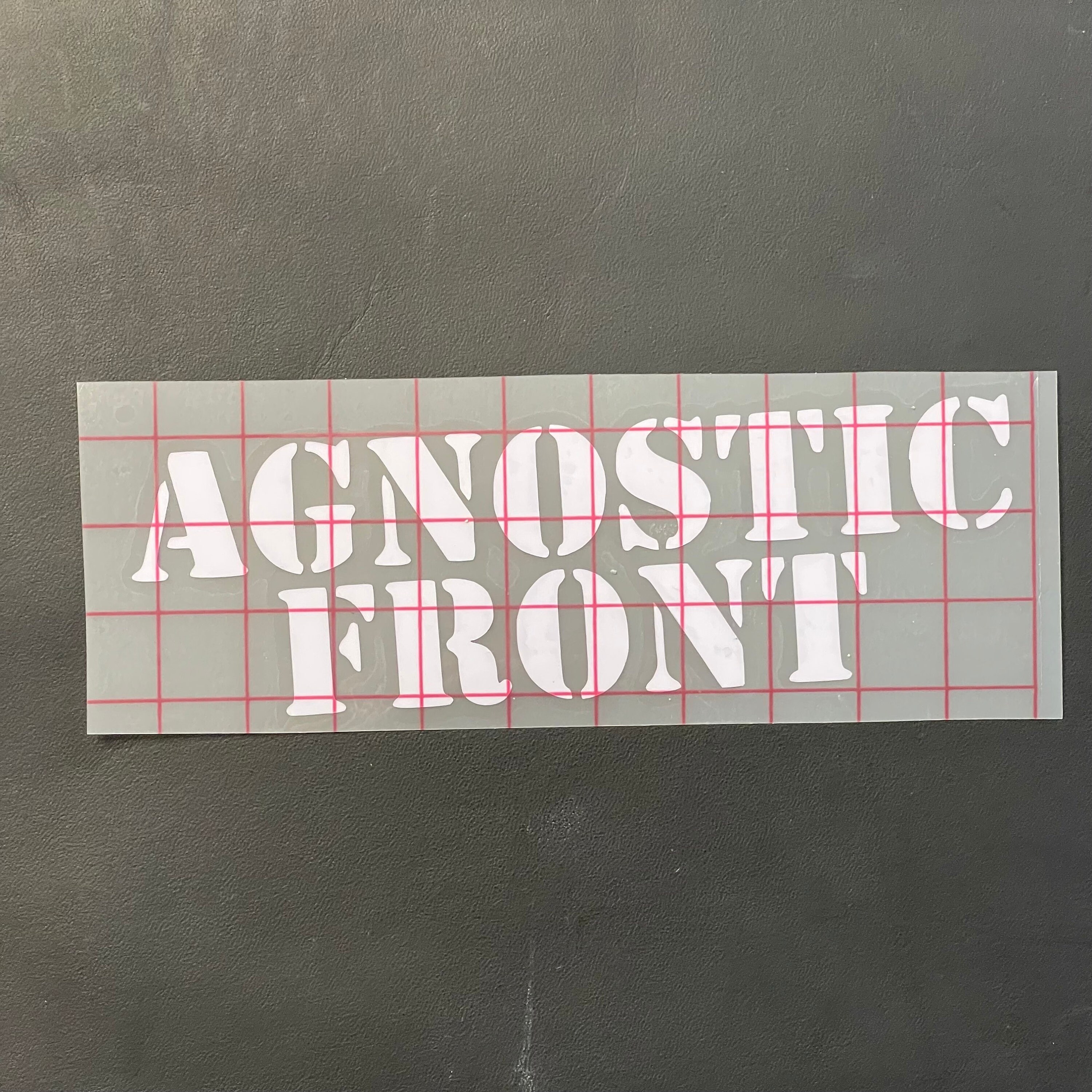 Agnostic Front Vinyl Decal Sticker Transparent Car Bumper Sticker - Etsy
