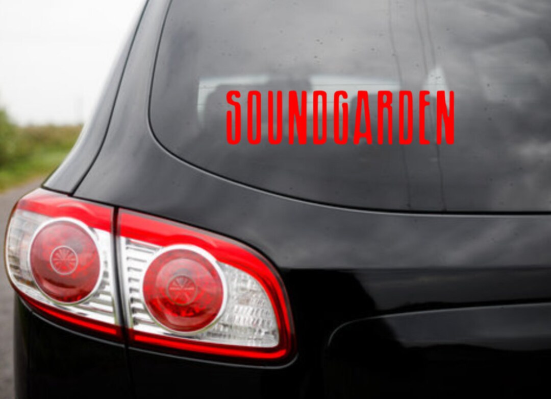 Soundgarden Logo Vinyl Decal Sticker Transparent Car Bumper Sticker - Etsy